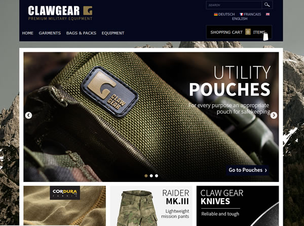 アメリカとは違う独特の雰囲気をもつ欧州系装備メーカー「CLAW GEAR」がショッピングWebサイトをオープン | さばなび | サバゲー