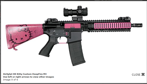 米国AirSplat社からDeepFire M4、しかもキティカスタム！ これって版権大丈夫なのw | さばなび | サバゲー